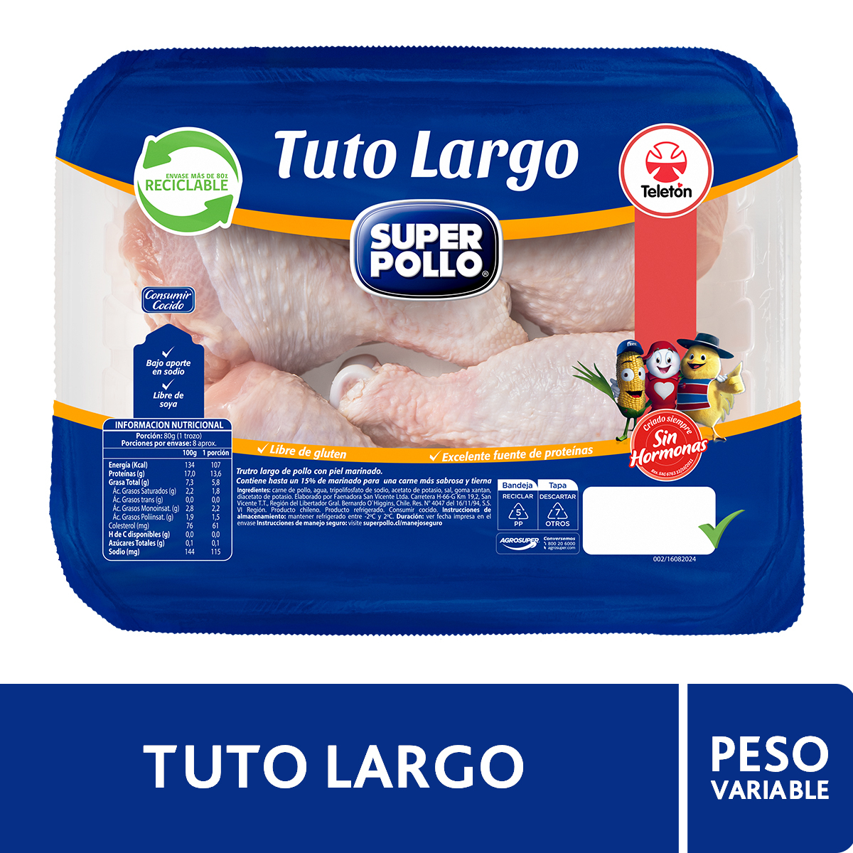 Trutro Largo de Pollo | Trutro | Pollo | General | Agrosuper Ventas Online
