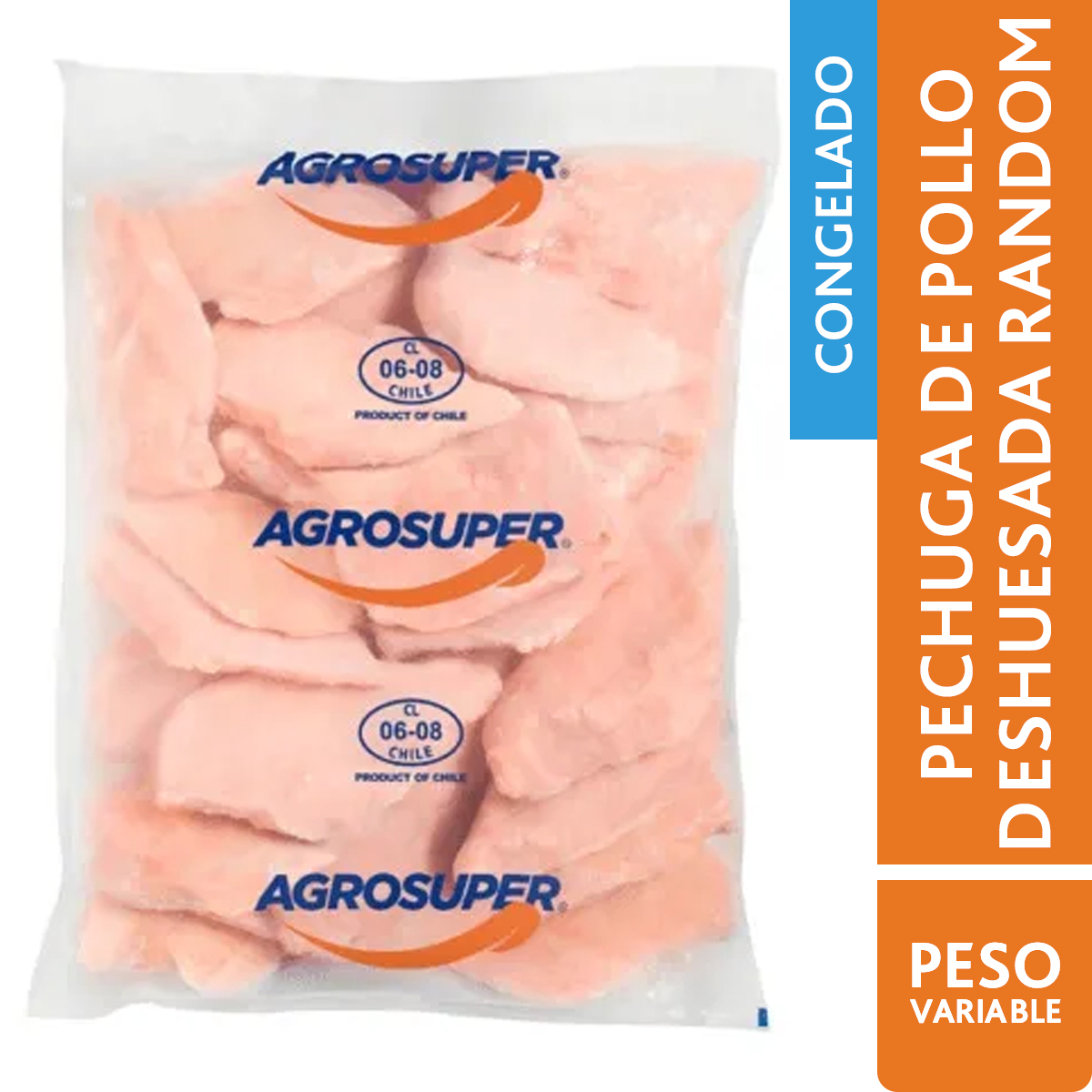 Pechuga de Pollo Deshuesada Random Congelada | Pechuga | Pollo ...