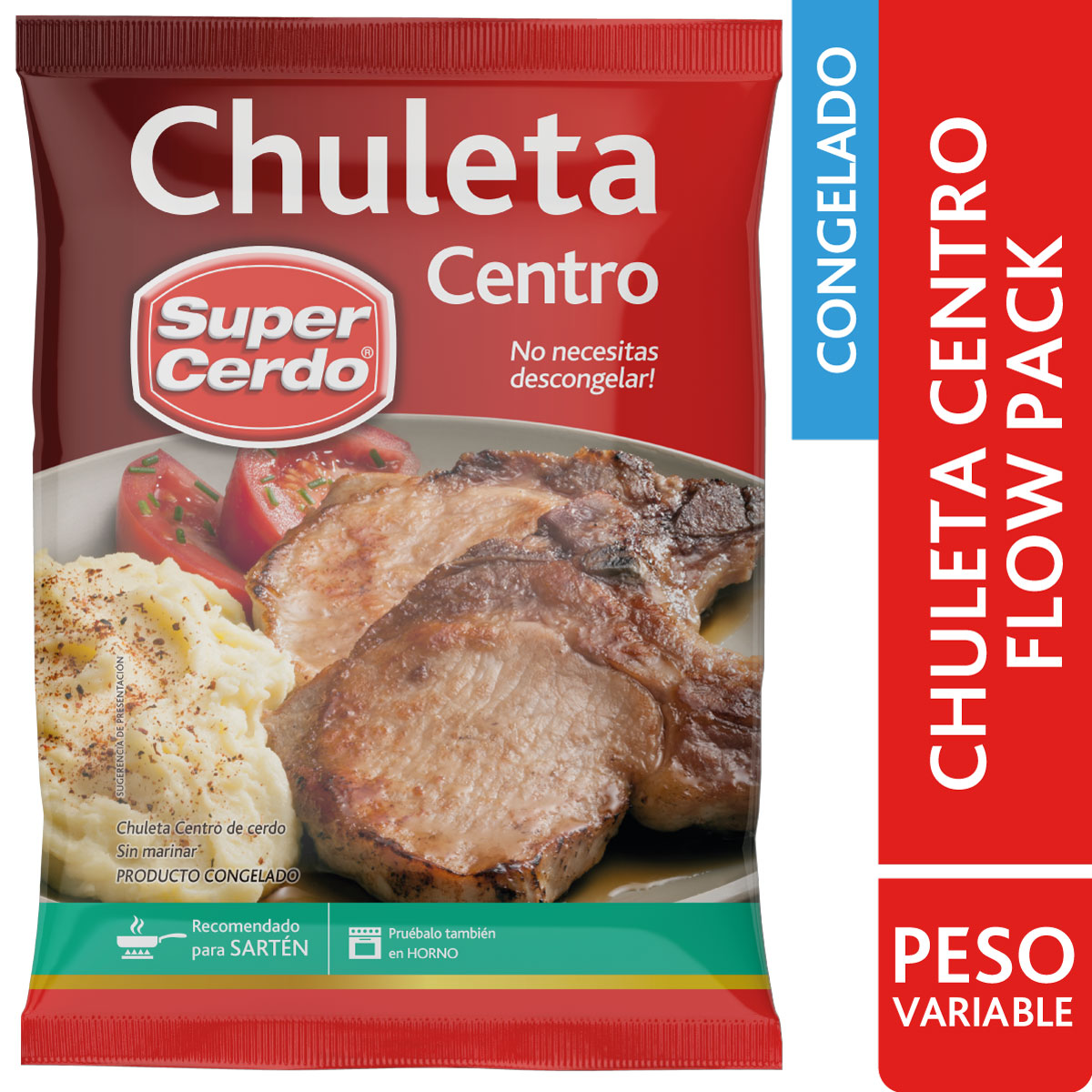 Chuleta Centro de Cerdo en Flow Pack | Chuleta | Cerdo | General | Agrosuper Ventas Online