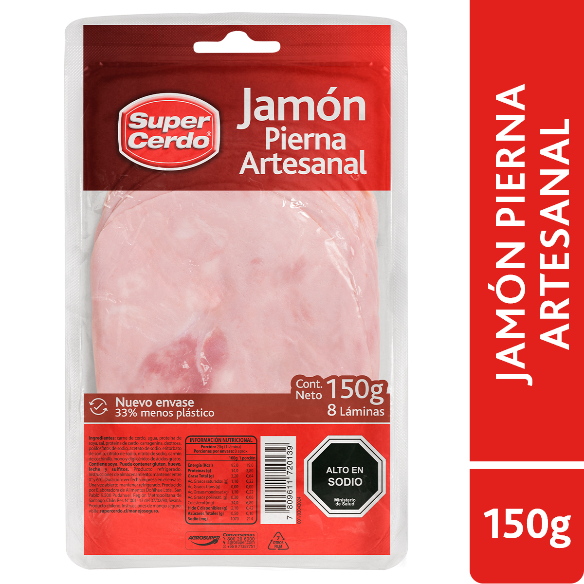 Jamón Pierna Artesanal Laminado | Jamon y Fiambres | Cecina | General ...