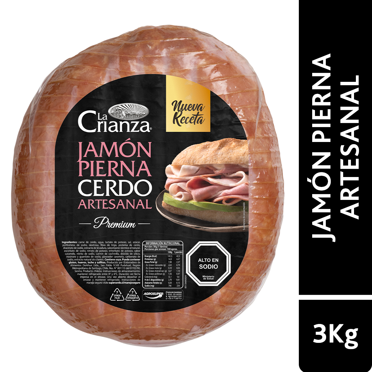 Jamón pierna artesanal | Jamon y Fiambres | Cecina | General ...