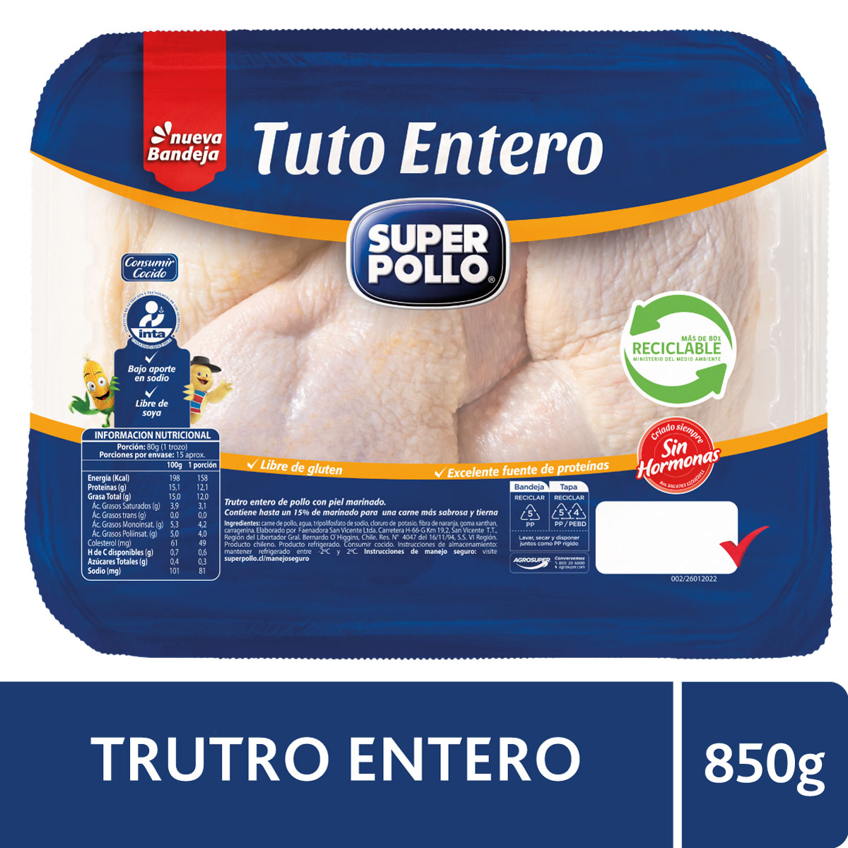 Trutro Entero de Pollo | Trutro | Pollo | General | Agrosuper Ventas Online