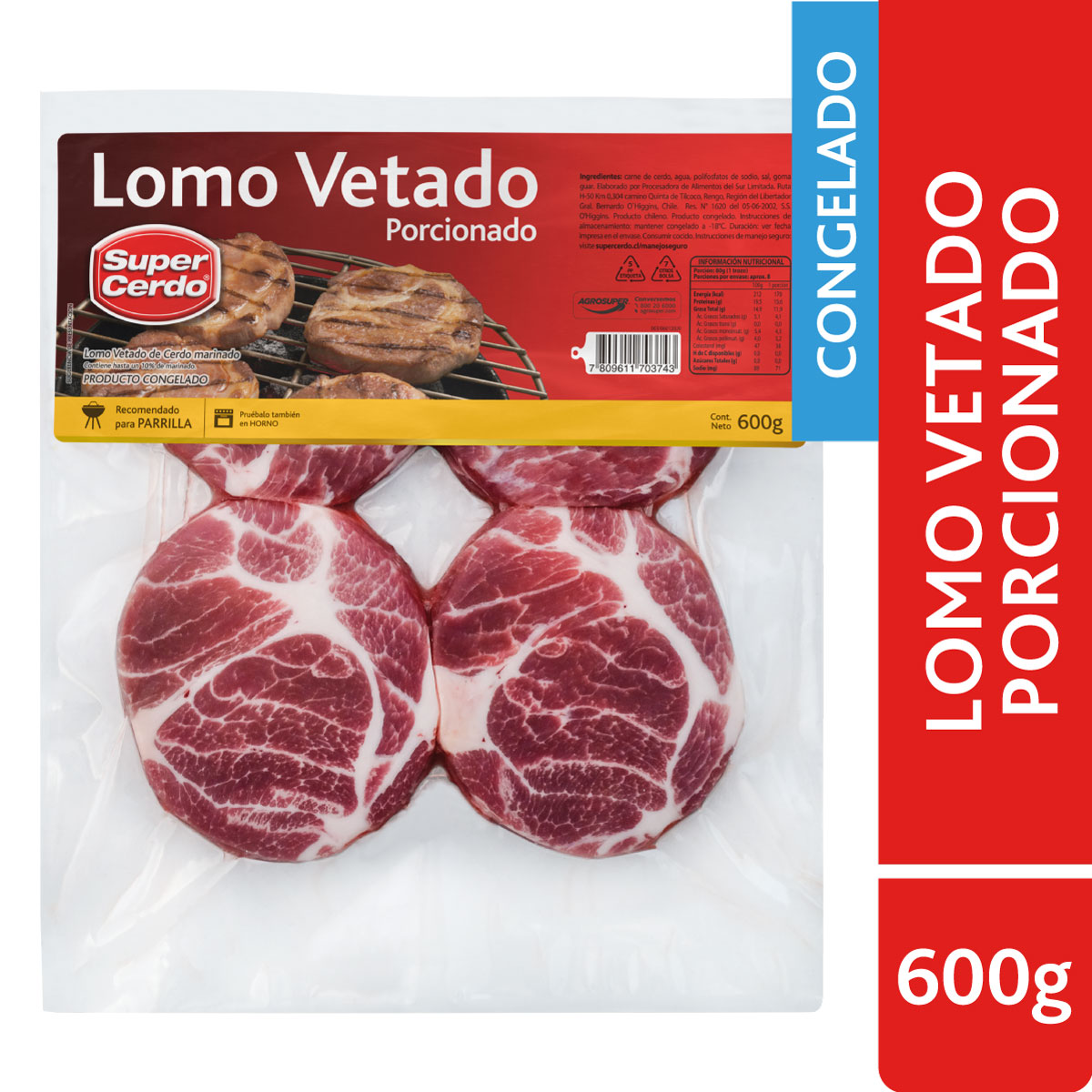 Lomo Vetado Porcionado de Cerdo | Lomo | Cerdo | General | Agrosuper ...