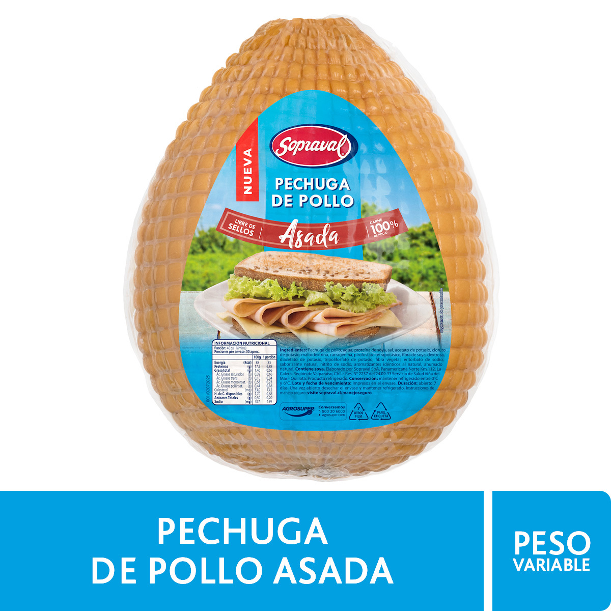 Pechuga de Pollo Asada | Cecinas Pechuga | Cecina | General | Agrosuper ...