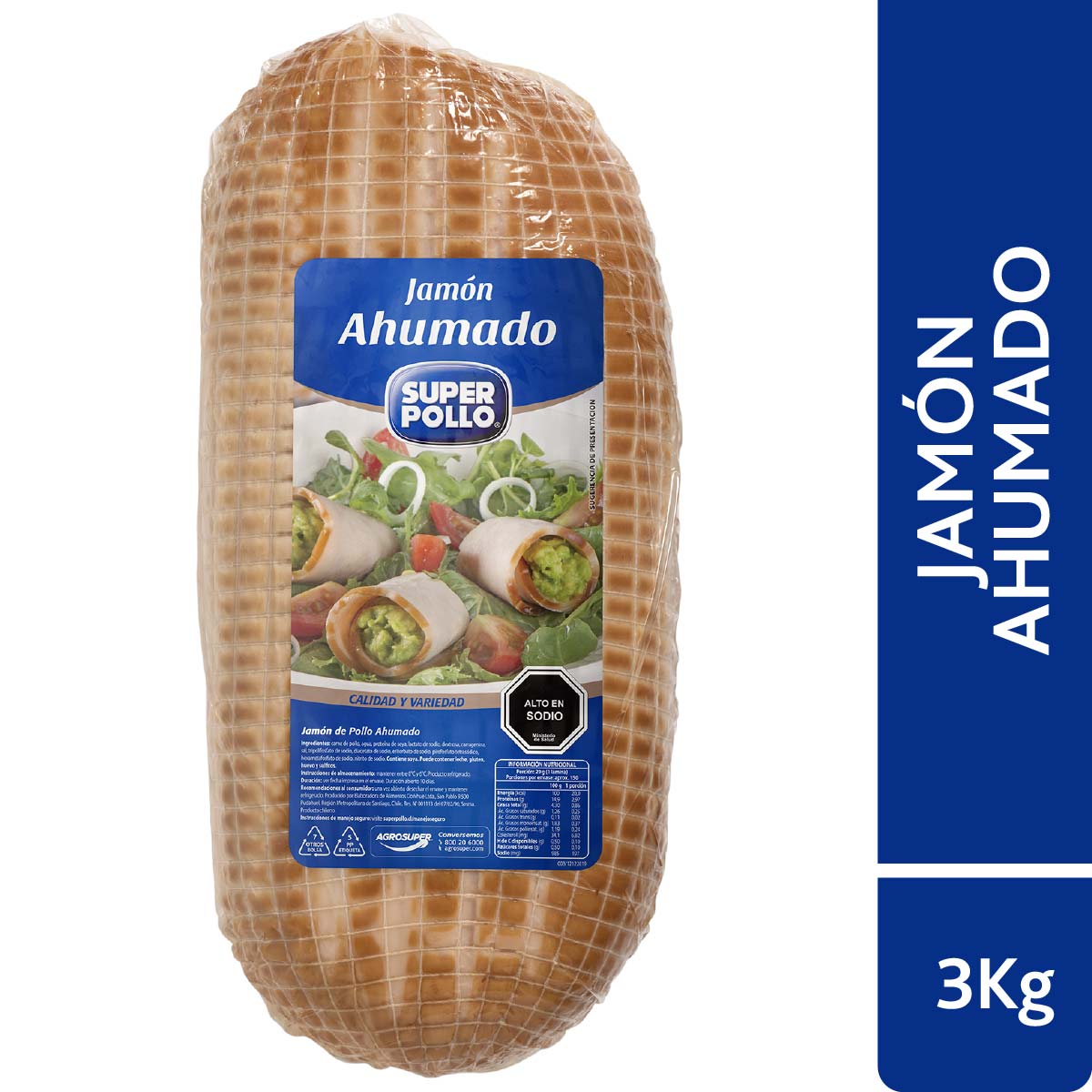Jamon Pechuga de Pollo Ahumado | Jamon y Fiambres | Cecina | General ...