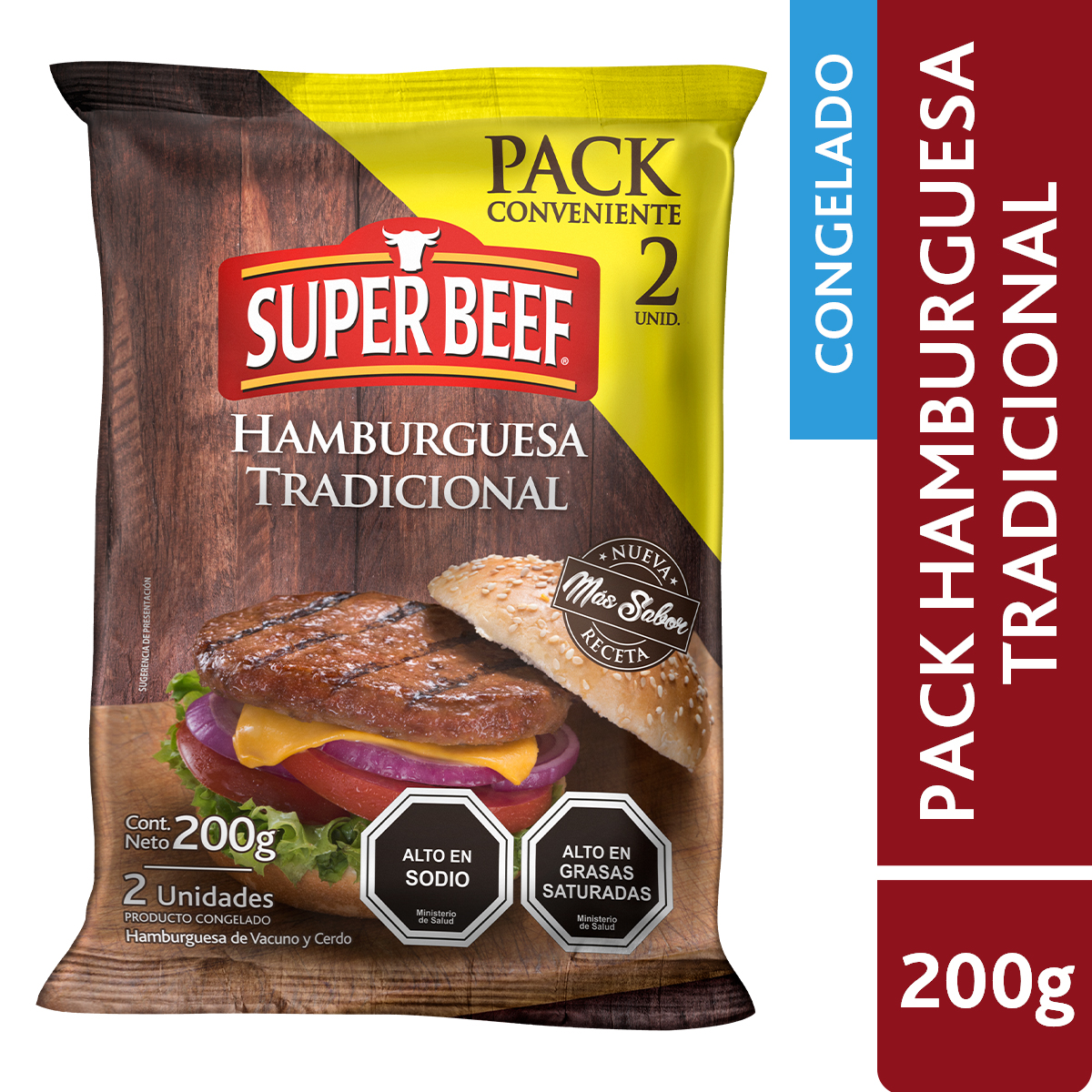 Pack Hamburguesa Tradicional | Hamburguesa | Elaborado | General ...